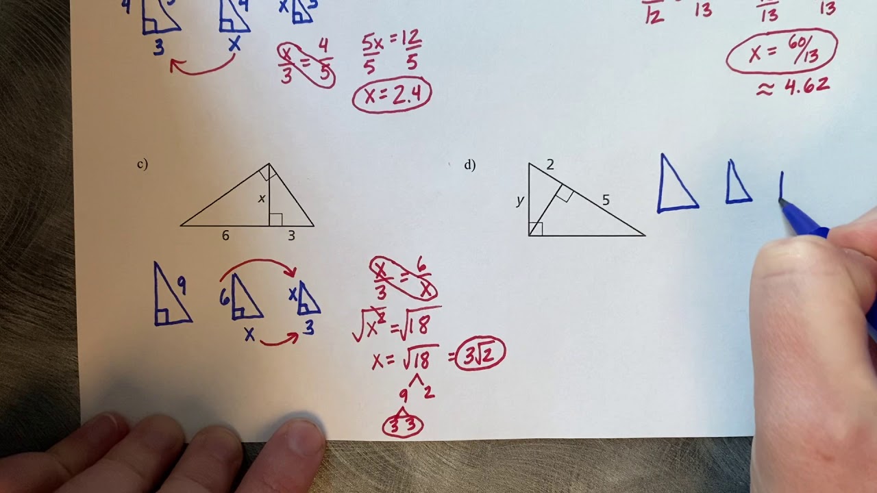 9.3 Similar Right Triangles - Big Ideas Math Geometry
