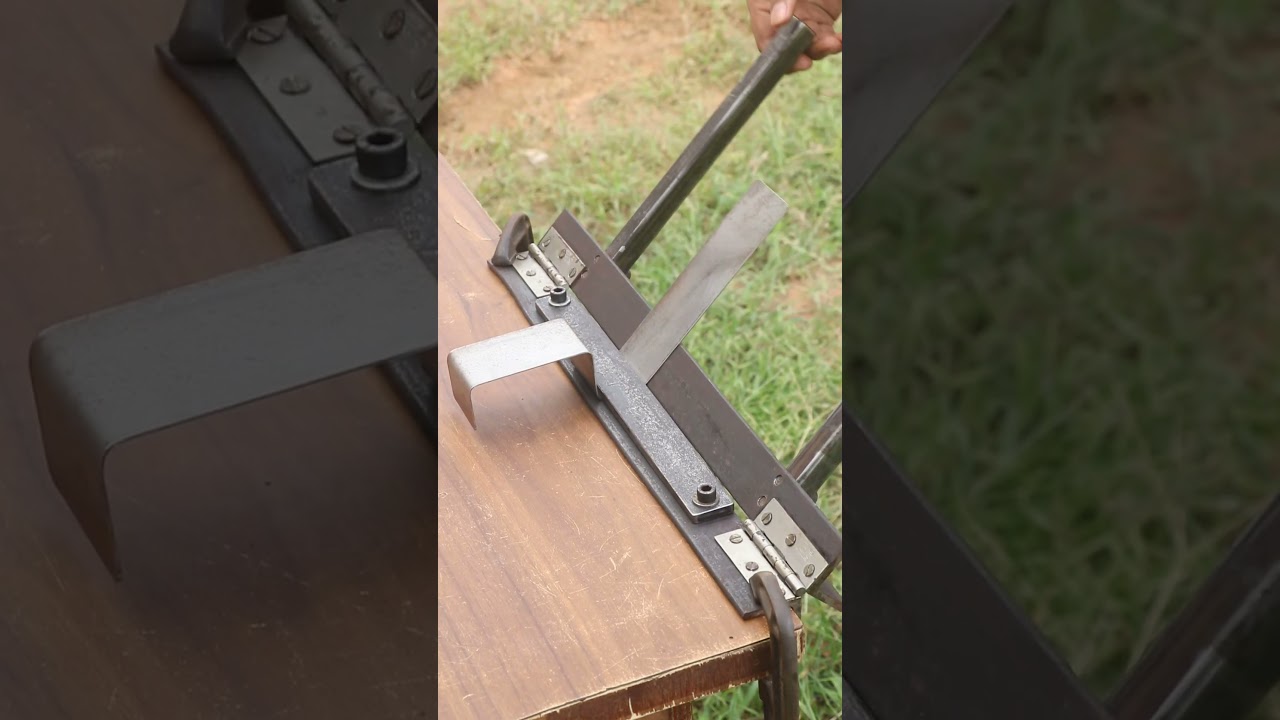Metal sheet bending tool #diyproject #metalbender