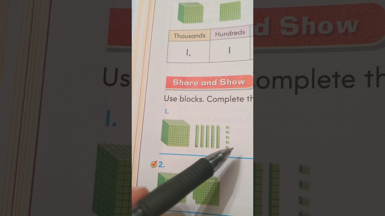 Compose and decompose numbers using base ten blocks