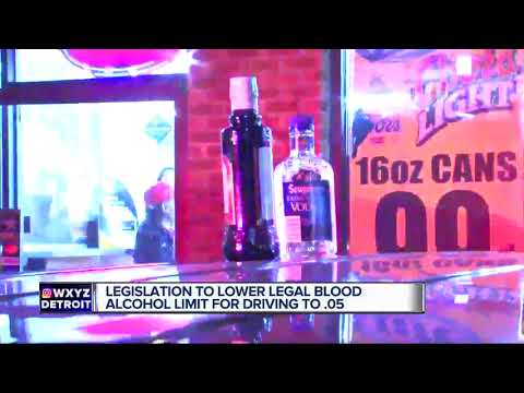 Legislation to lower legal blood alcohol limit for driving to .05