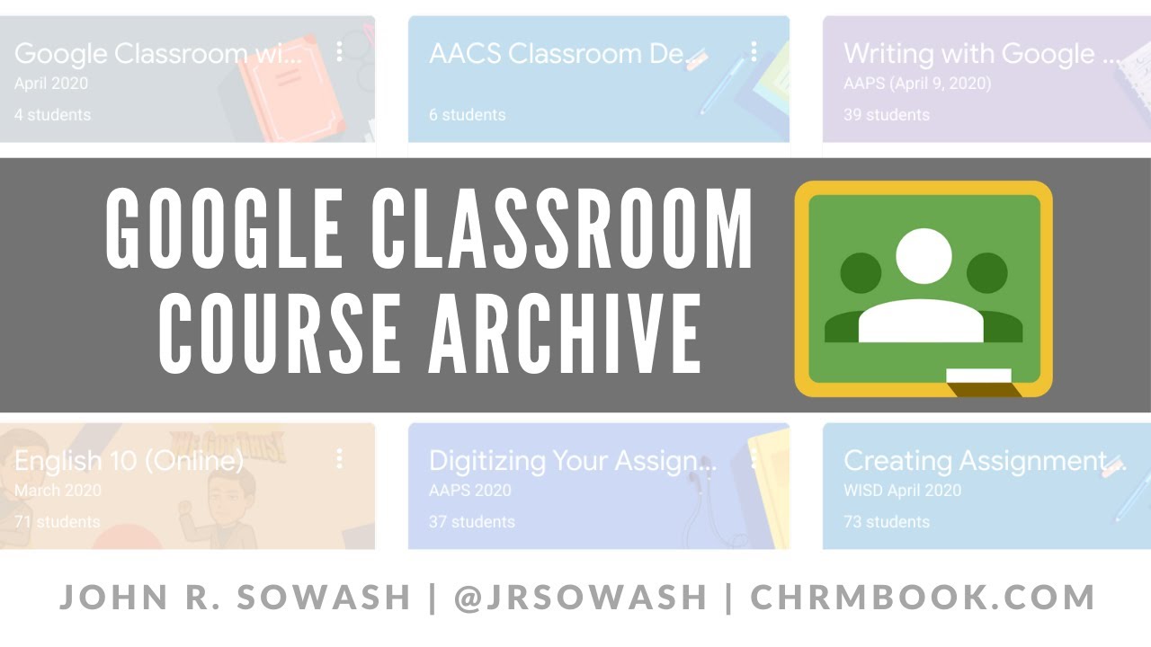 👩‍🏫 How to archive your Google Classroom course