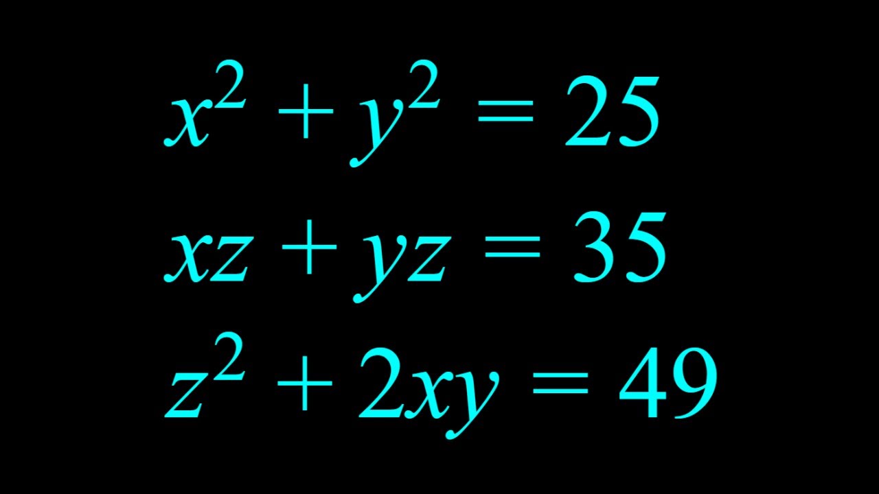 Solving a Quick and Easy Polynomial System