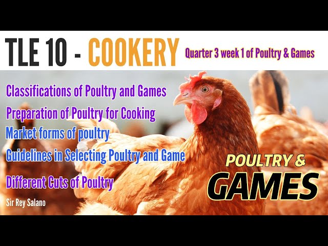 Understanding Poultry and Game: Classifications and Market Forms ...