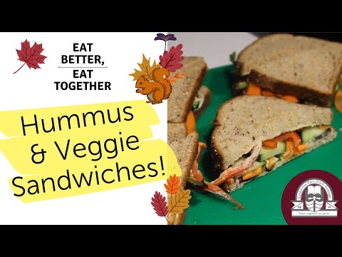 Happy Box How-To: Eat Better, Eat Together - Hummus and Veggie Sandwiches