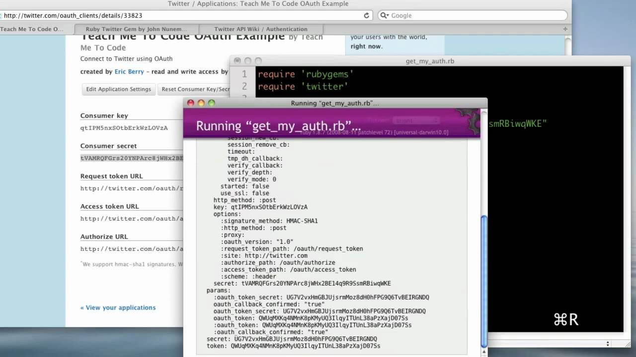 Connect Twitter OAuth Ruby