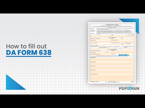 How to Fill Out DA Form 638 or Recommendation for Award | PDFRun
