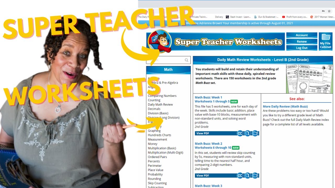 Super Teachers Worksheets Review- Make sure to leave a like 👇🏽