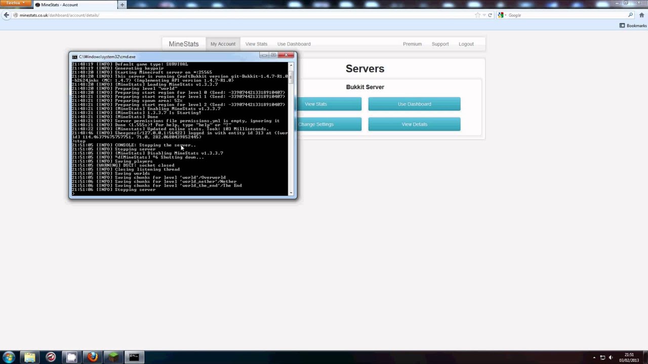How To Install and Use Minestats Bukkit Plugin