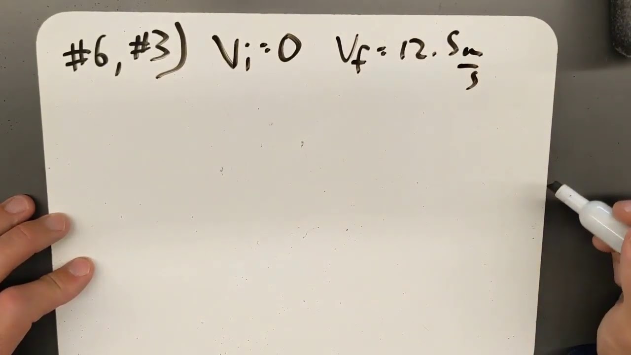 Quiz CP: Linear Motion