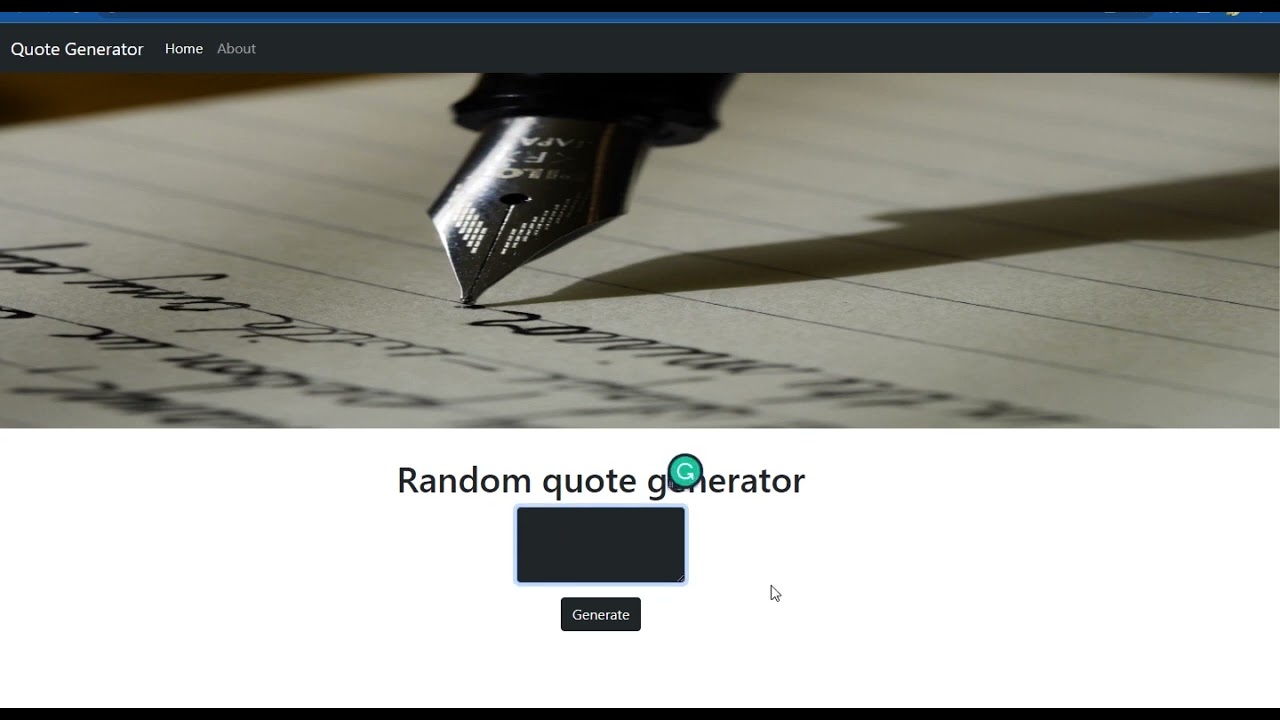 Random quote generator with JavaScript | Random quotes JavaScript project | HTML | CSS | BootSrap