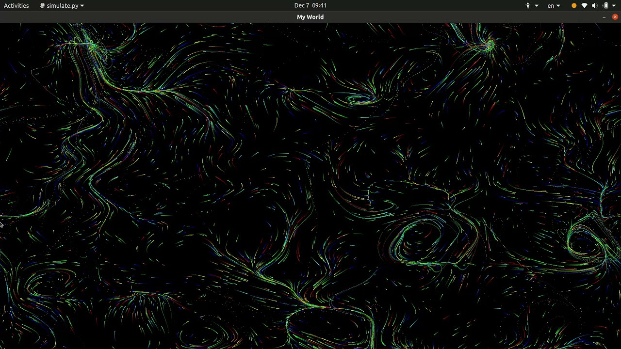 python particle simulator