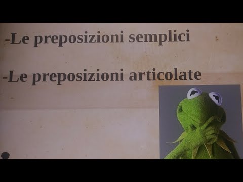 Preposizioni semplici e articolate. Differenza tra articoli partitivi e preposizioni articolate.