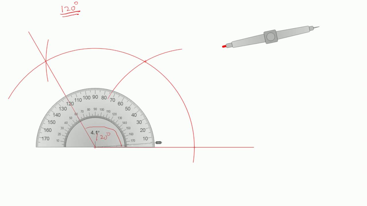 CSEC Maths - Constructing Angles (60, 120 and 90)