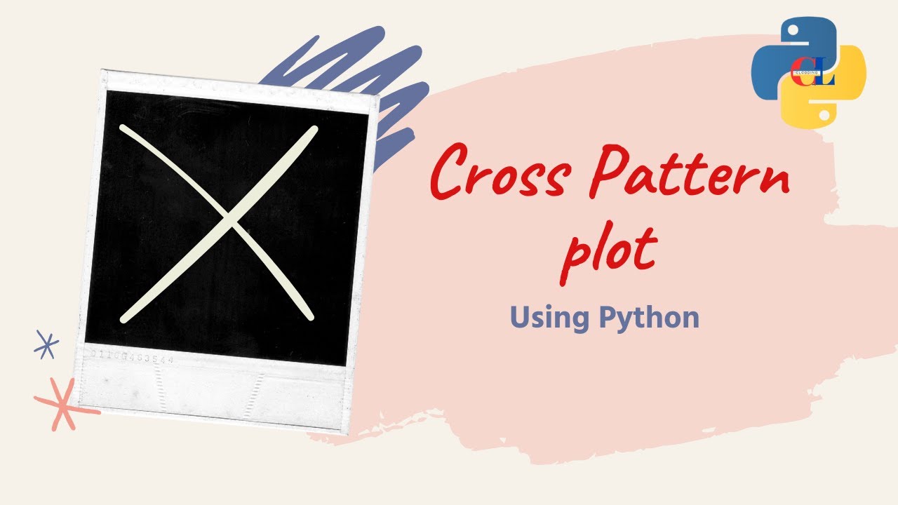 Cross pattern plot using python