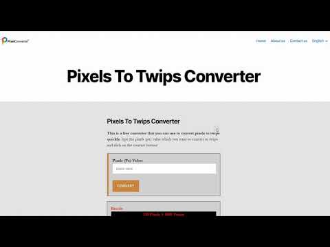 how to use pixels to twips converter