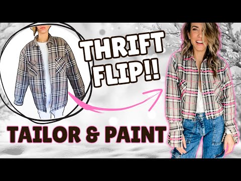 Flannel Jacket THRIFT FLIP! (How to Tailor) | DIY w/ Orly Shani