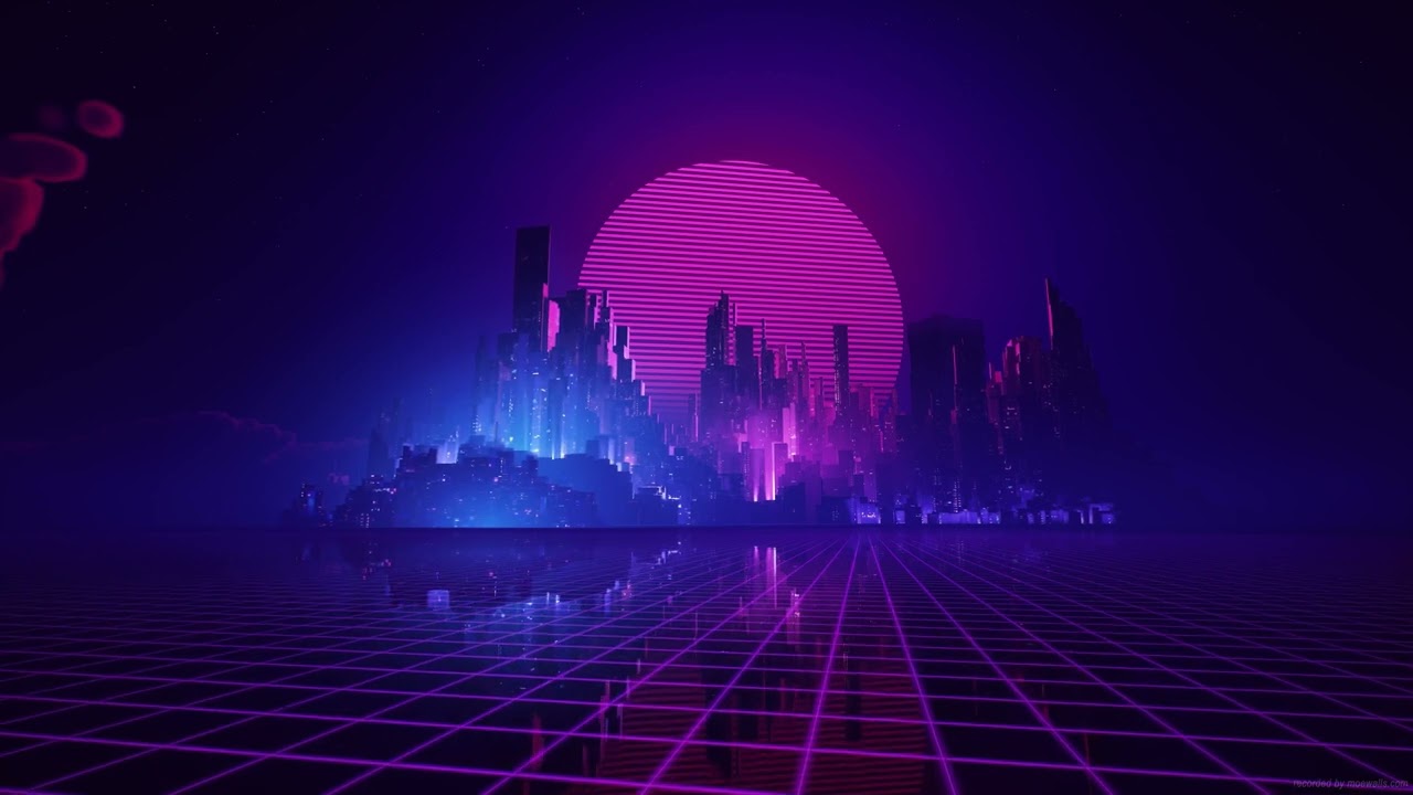 Synthwave City 4k Live Wallpaper 🌆 | Cyberpunk Neon Aesthetic Background
