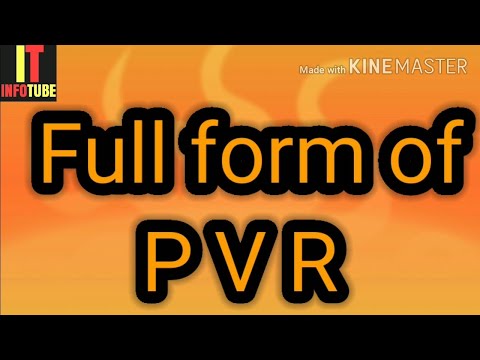 Full form of PVR | what is PVR