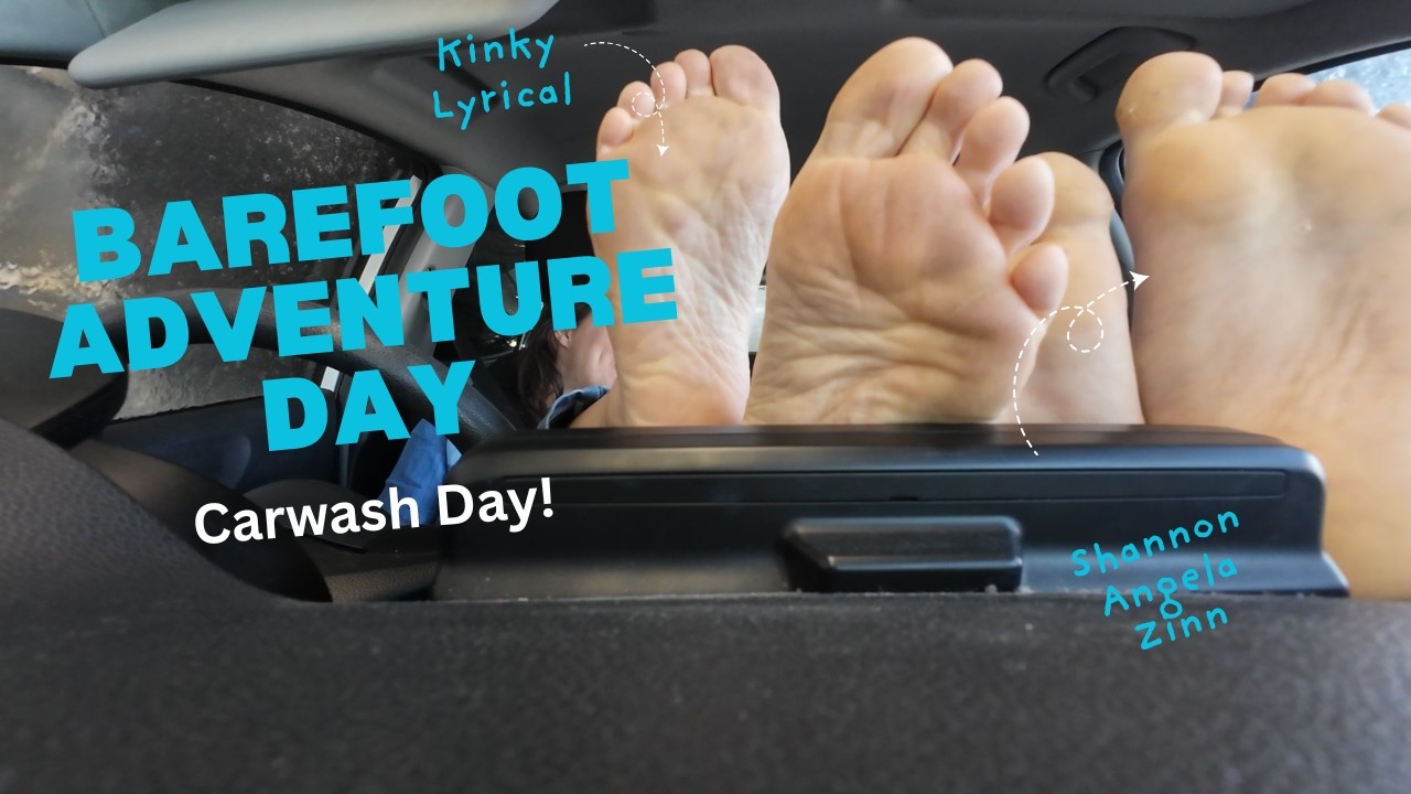 BAREFOOT ADVENTURE DAY! 🚗🦶 My First Drive Through a Car Wash!
