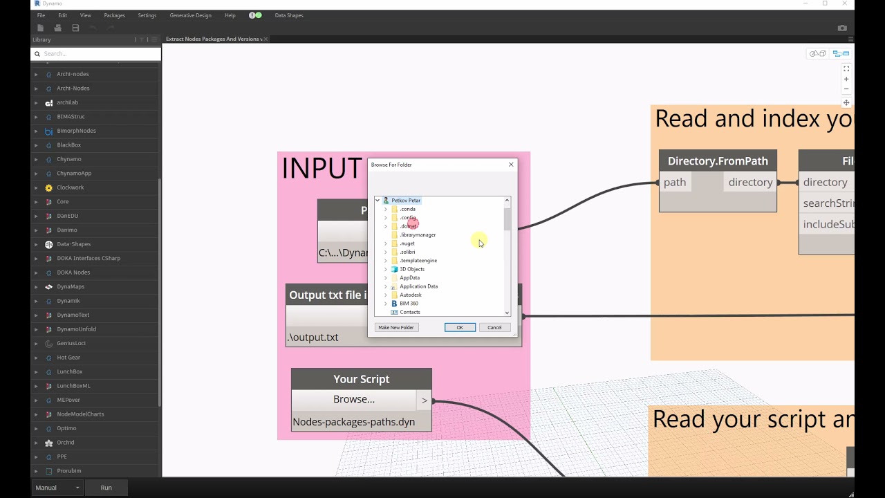 Dynamo   Extract All Nodes Packages and Versions from a Script
