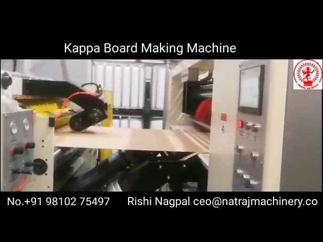 Kappa Board Making Machine - Kappa Board Making Machine Size -1200 mm ...