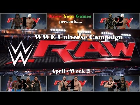 WWE 2K17: WWE Universe - April W2 Raw Roster