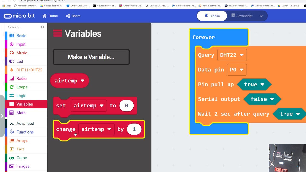 Getting data and having data show on your micro:bit