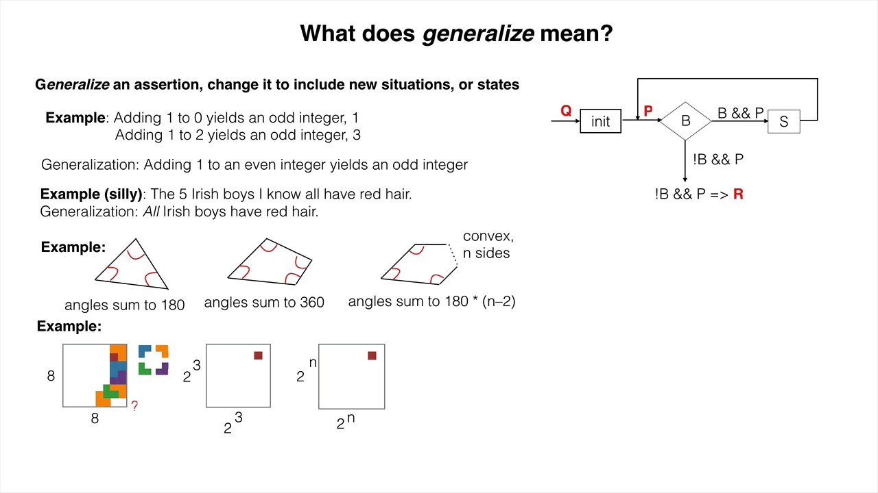 LOOP30. Generalizing