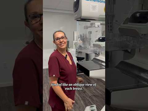 Our mammography technologist helps guide us through the mammography process. #Mammogram #BreastCare