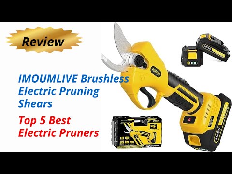 Review IMOUMLIVE Brushless Electric Pruning Shears - Top 5 Best Electric Pruners 2024