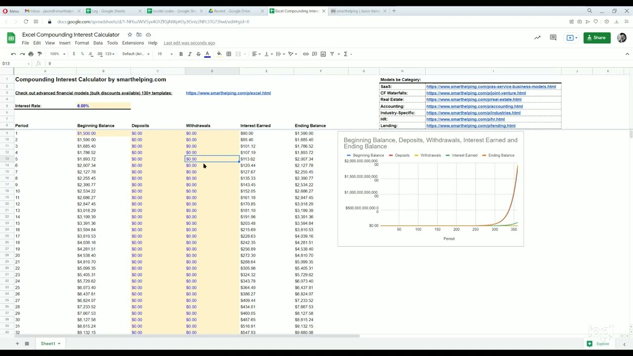 Compounding Interest Calculator