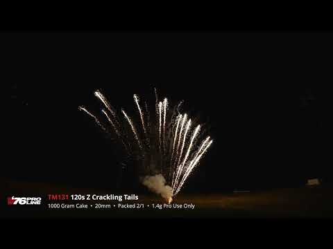 120 shot- z crackling tails- 1000 grams