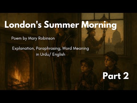 The poem"London's Summer Morning" by Mary Robinson. Explanation Summary, Central Idea, Theme Part1