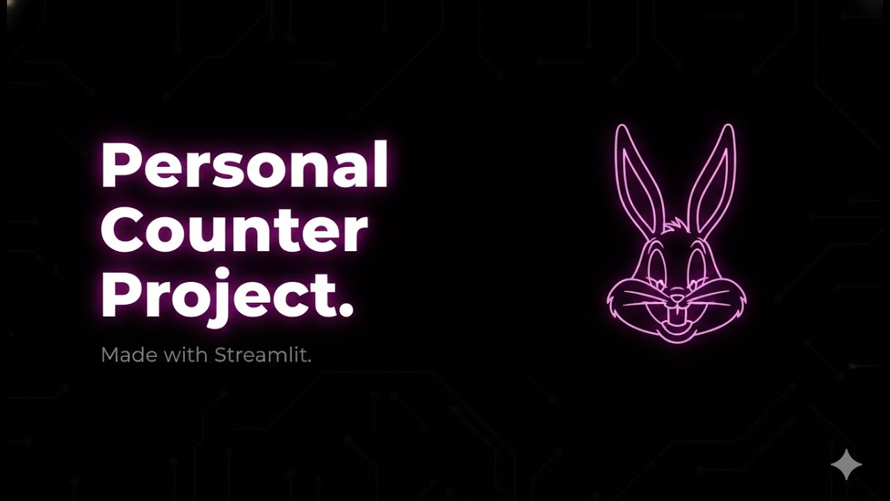 Python Streamlit Basic Counter App | UV + Streamlit | Beginner-Friendly Project