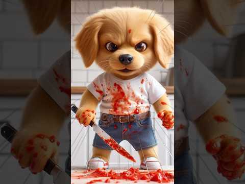 An old lady misunderstood the cute puppy...π¨π #ai #dog #aidog #cute #horror #cartoon #memes #aiart