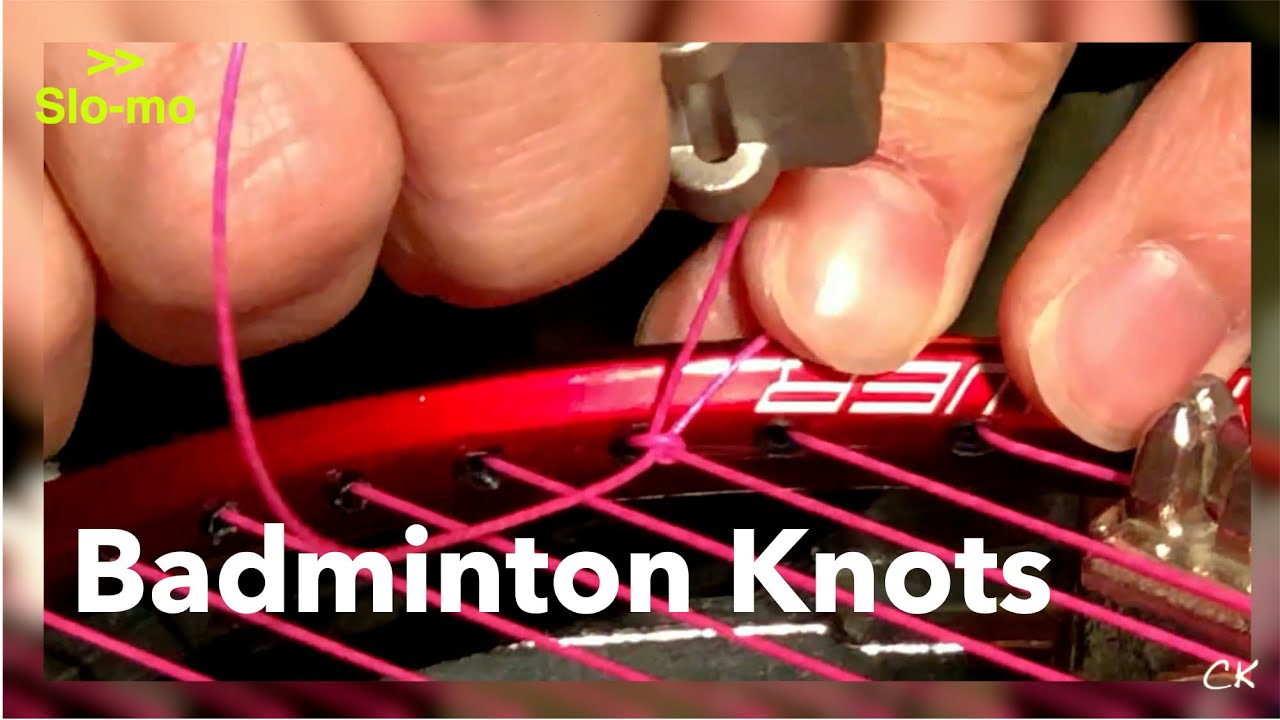 Racket Stringing (Badminton) Knots - How To