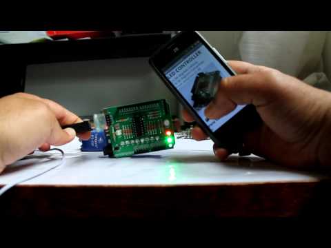 LM35 temperature sensor data and LED controller using Amarino- Buildcircuit.com