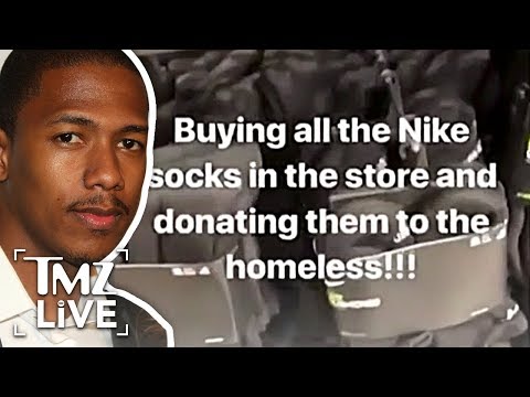Nick Cannon Buys Tons Of Nike Socks! | TMZ Live