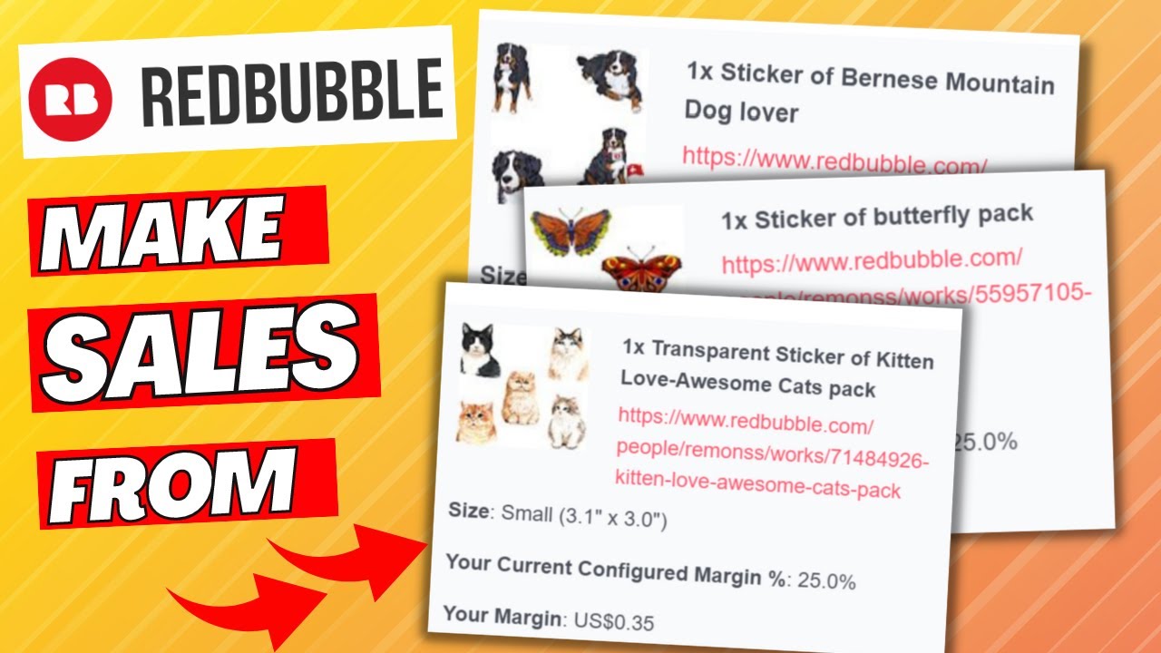 Redbubble Stickers Pack: The Full Tutorial to Make More Sales