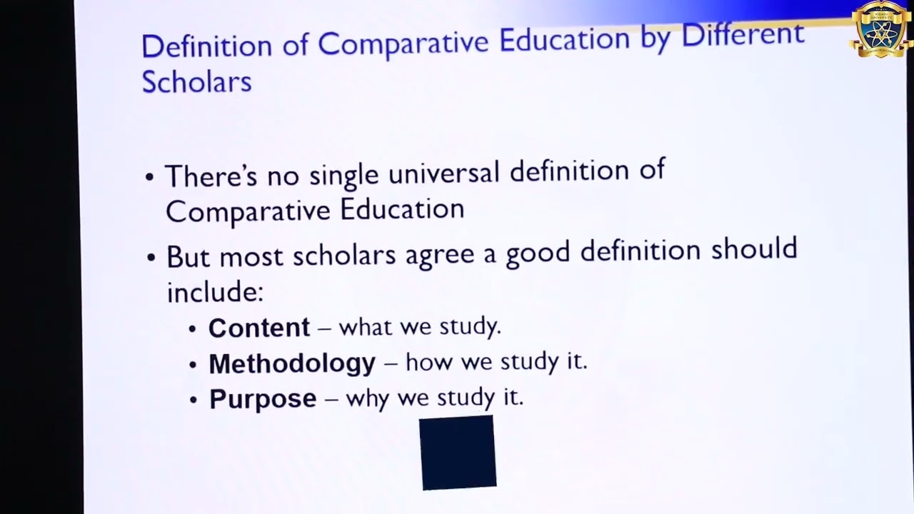Comparative Education; Introduction
