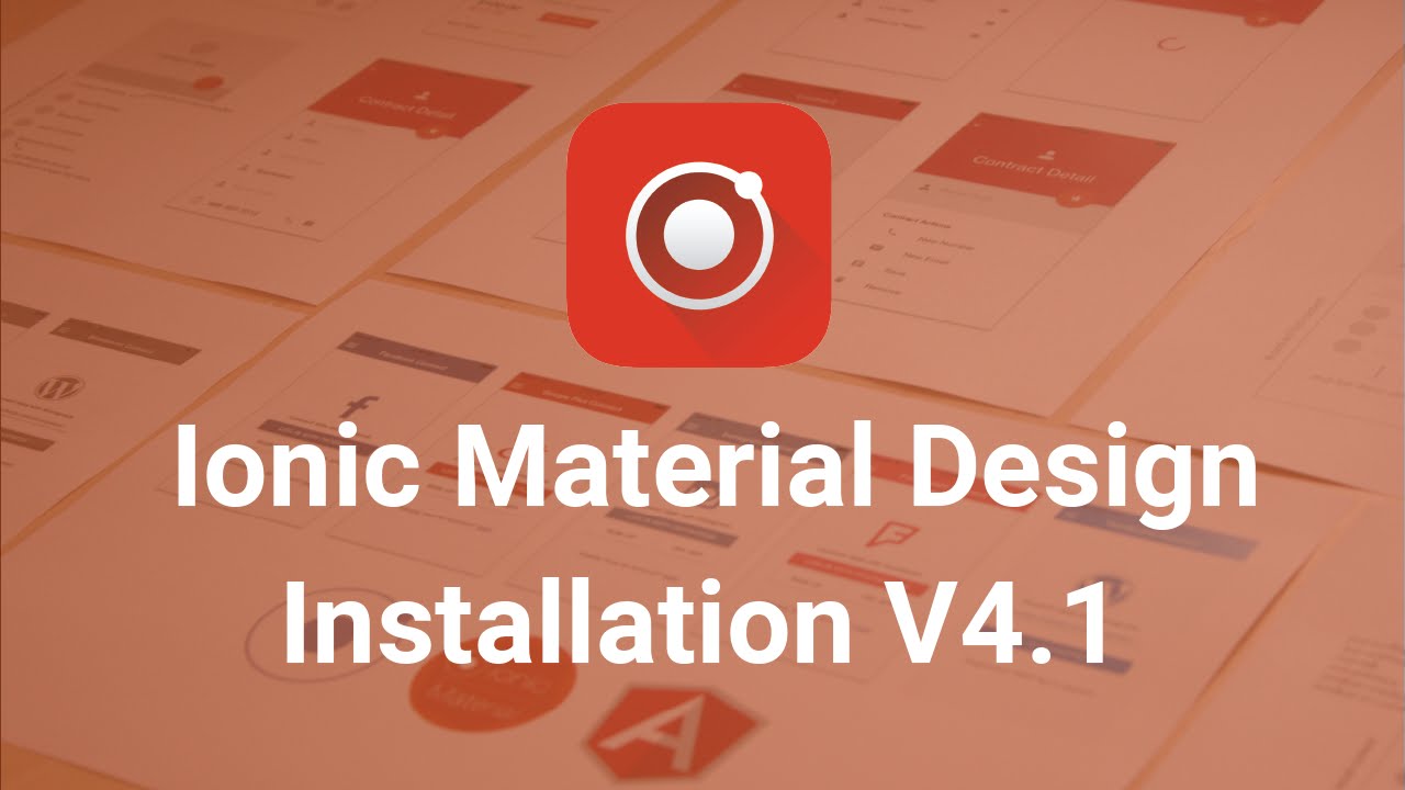 Ionic Material Design Installation 4.1