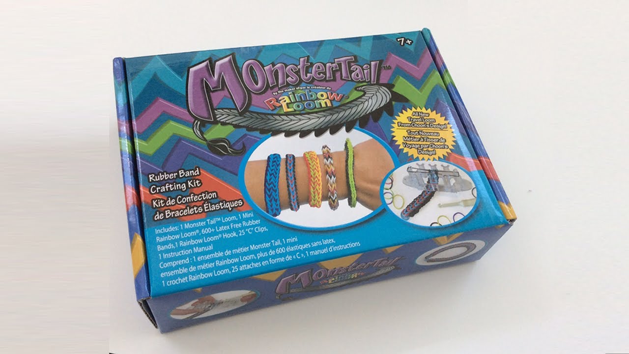 Rainbow Loom Monster Tail unboxing review and tutorial