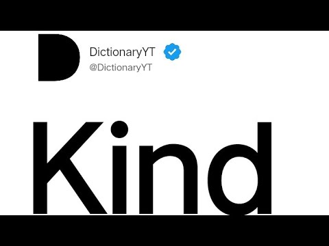 Kind Meaning in English