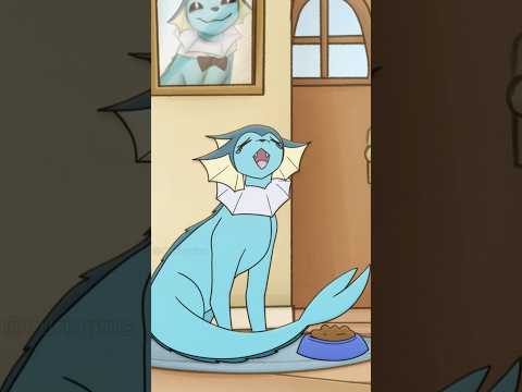 Vaporeon is Hungry! #pokemon #vaporeon #animation #loop #fanart