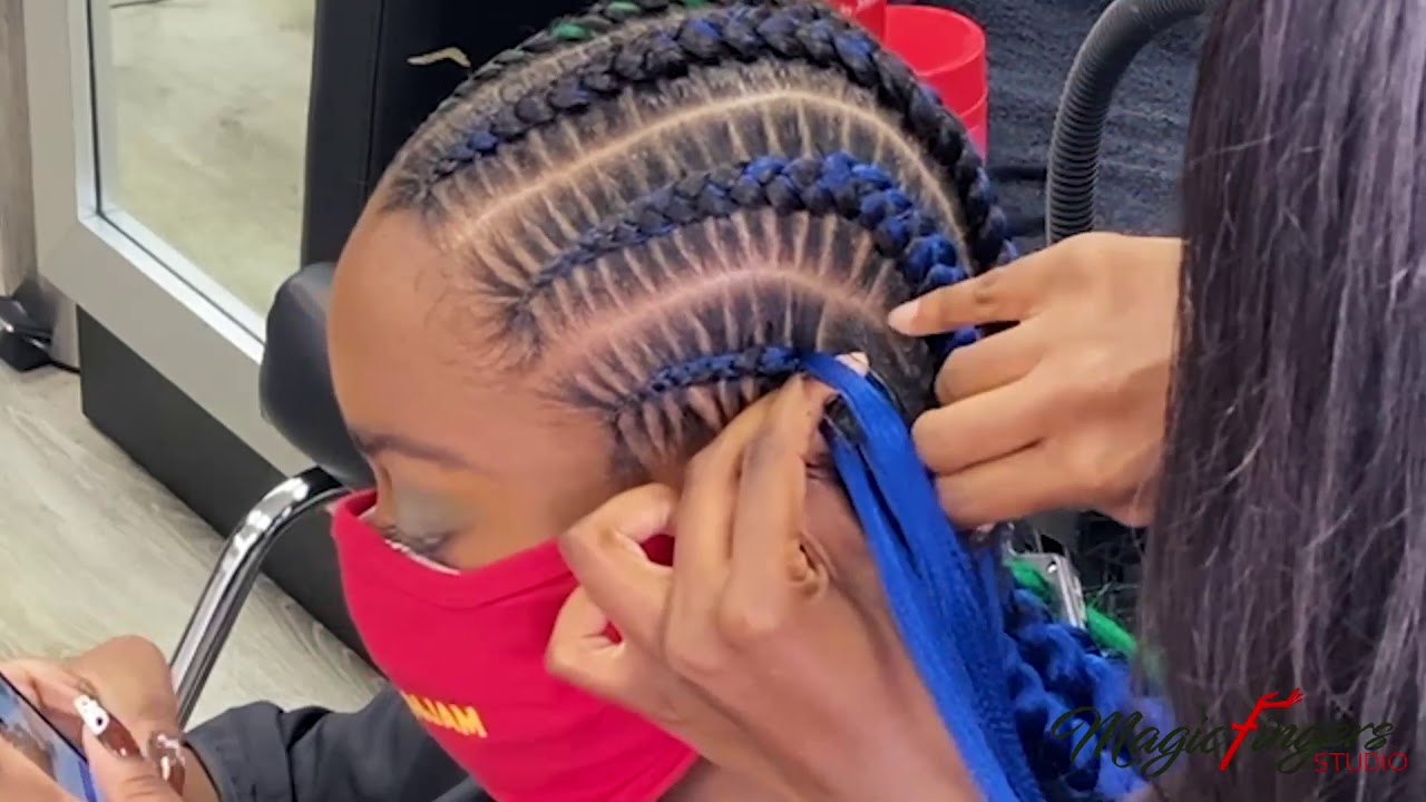 6 Stich Braids, Done by Magic Fingers Studio