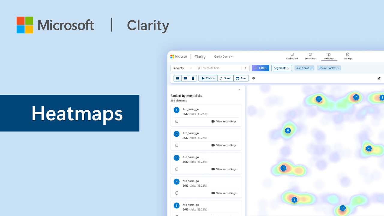 How to Use Heatmaps in Microsoft Clarity