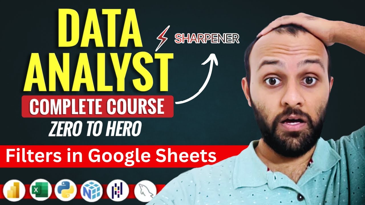 Data Analyst Tutorial #6 Master Filters in Google Sheets | Sort & Filter Data #dataanalyst