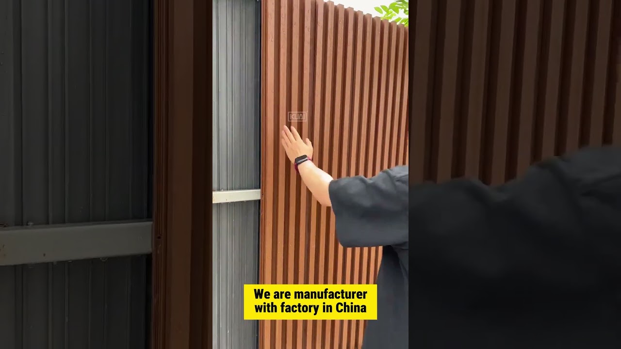 Use this WPC Wall Cladding #walldecor #wallpanel #construction #installation #kuai #wpc