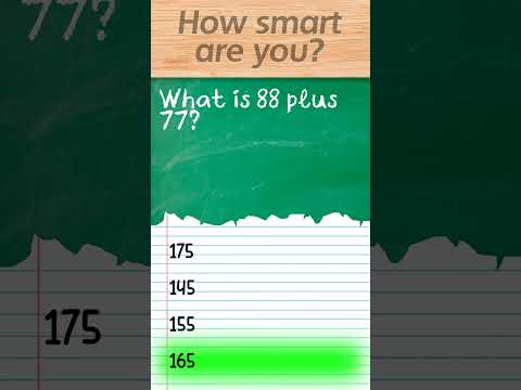 What is 88 plus 77?