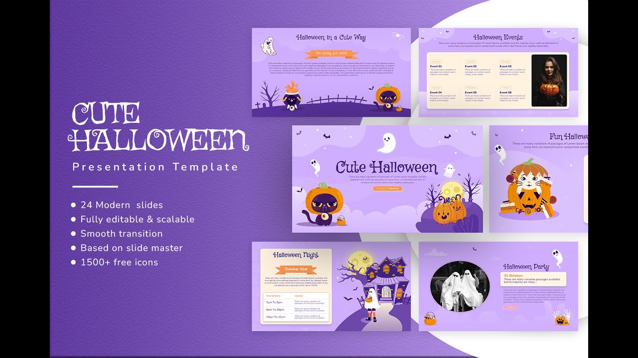 Cute Halloween Presentation Template | Playful & Festive Design